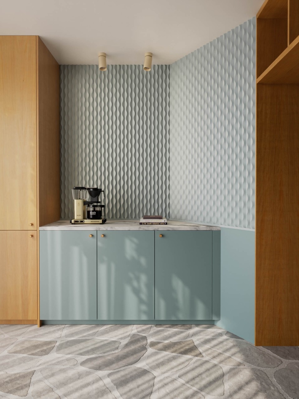 Wall panel 3D wave look W219 ZEA Orac wall element stucco